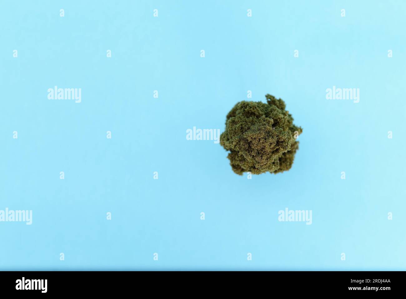 Artificial tree to scale on a blue background. Isolated tree Stock ...