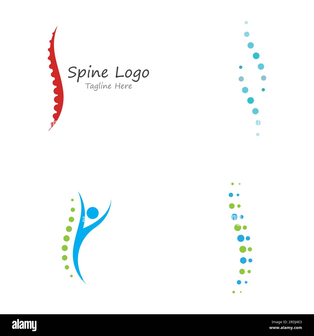 Spinal diagnostics, spine care and spine health.With modern vector icon ...