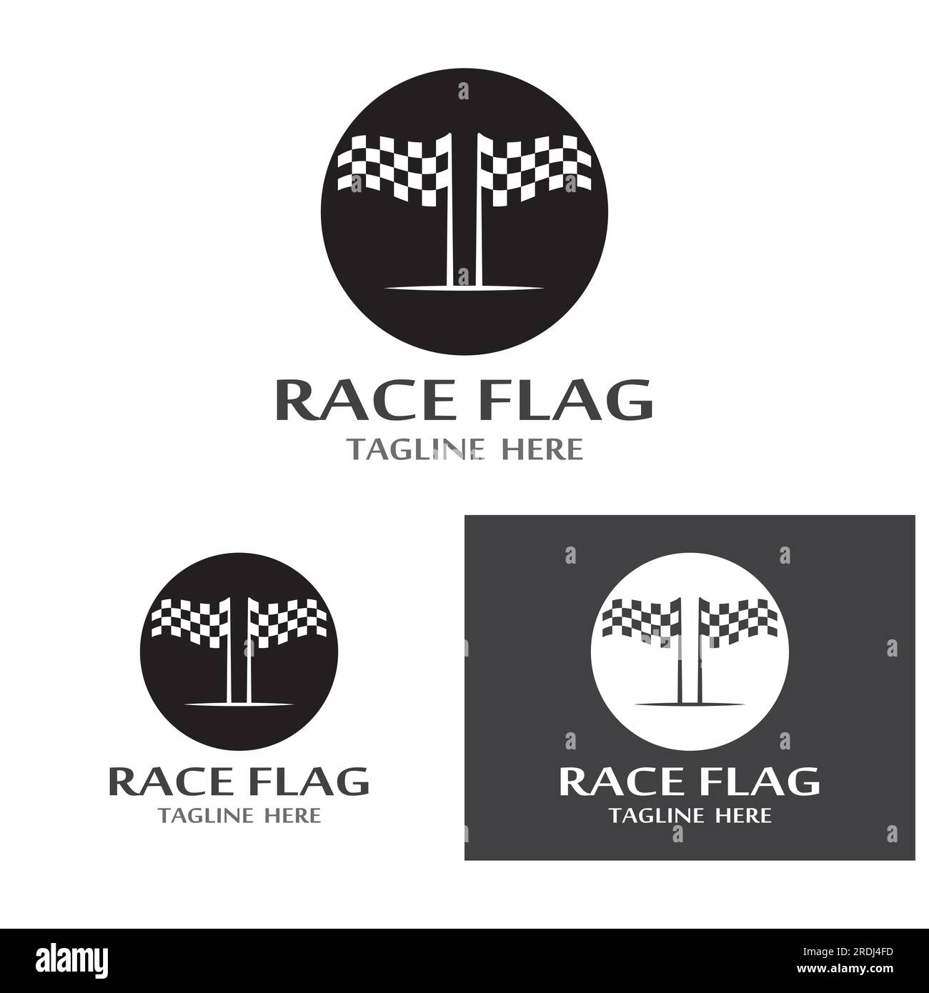 Race flag icon, simple design illustration vector Stock Vector Image ...