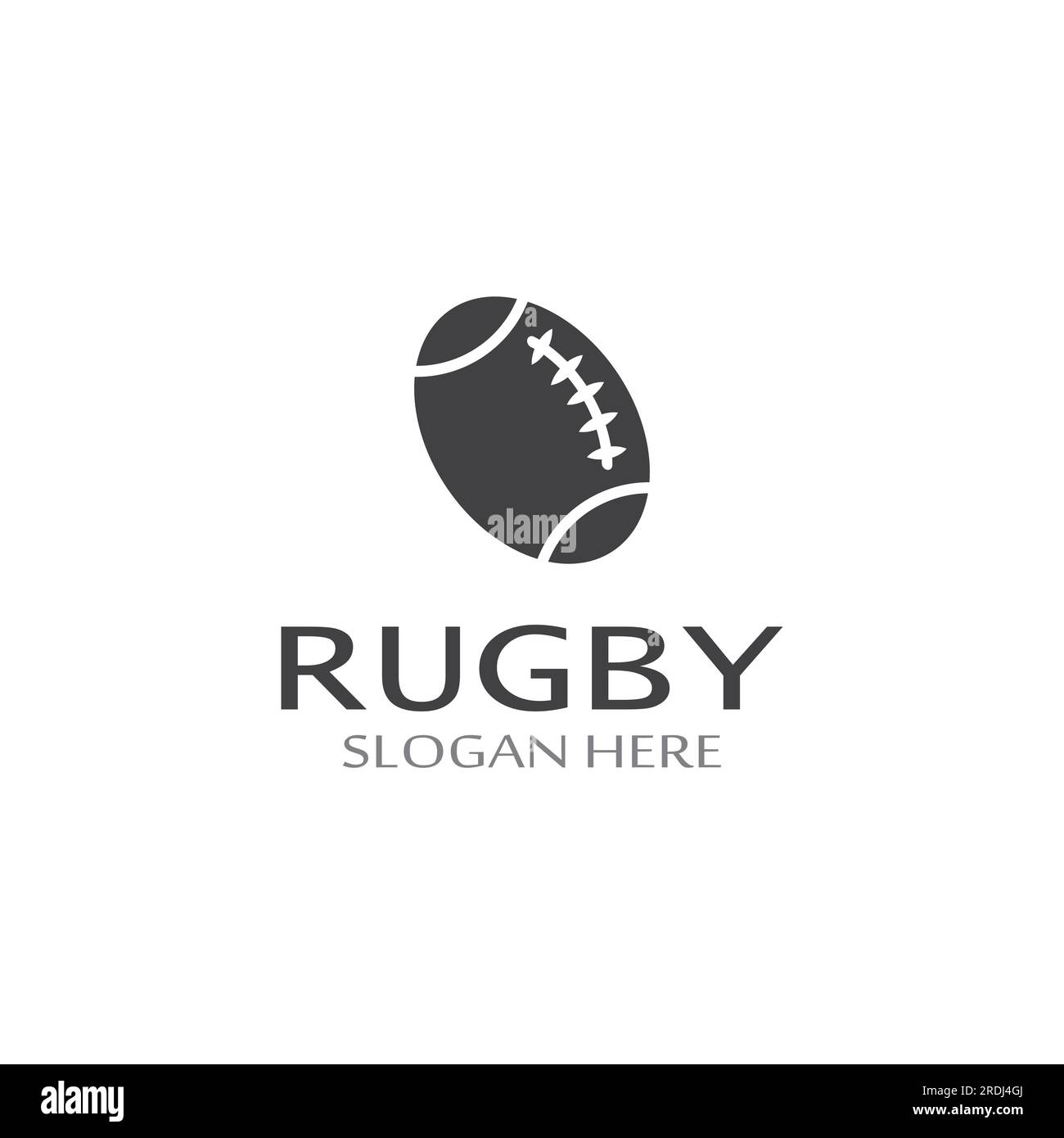 Rugby ball logo. Using vector illustration design concept.Can be used ...
