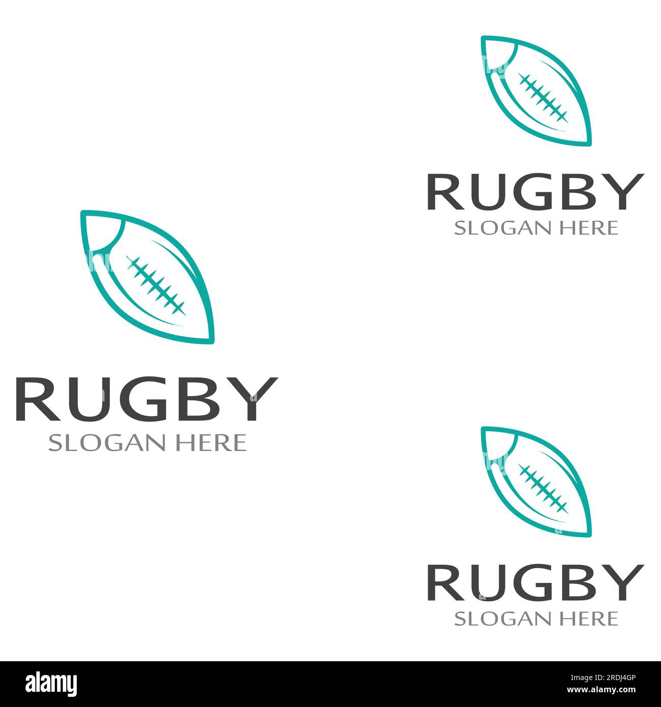 Rugby ball logo. Using vector illustration design concept.Can be used ...