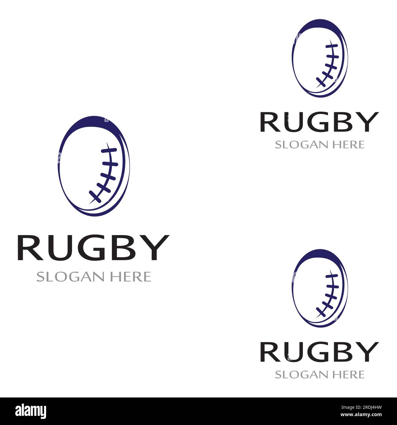 Rugby ball logo. Using vector illustration design concept.Can be used ...