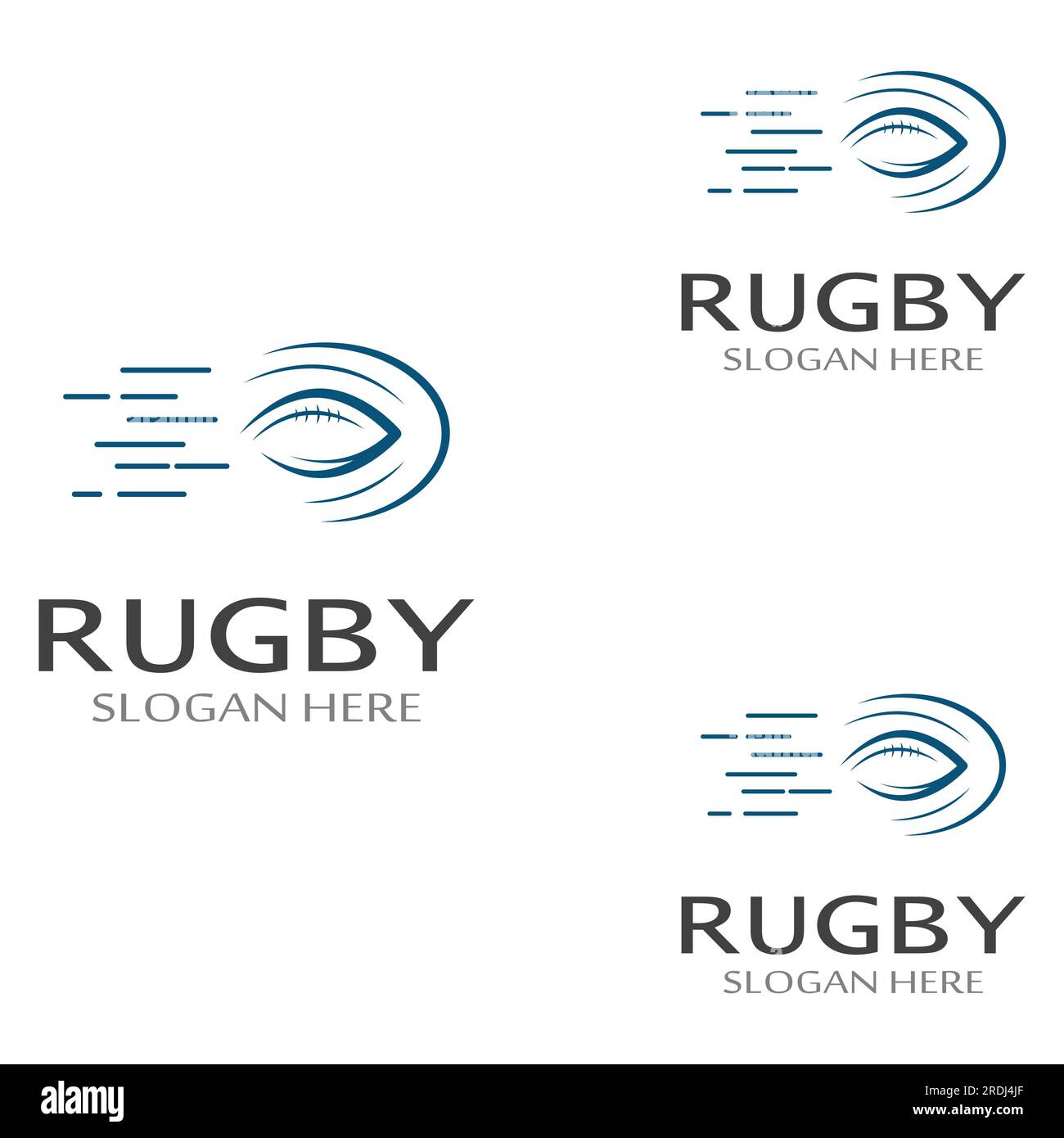 Rugby ball logo. Using vector illustration design concept.Can be used ...