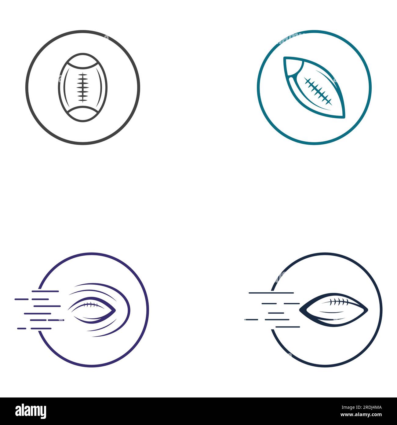 Rugby ball logo. Using vector illustration design concept.Can be used ...