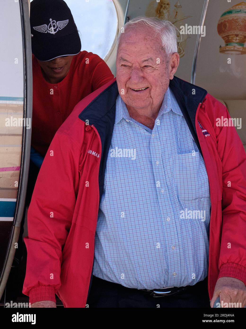 Palm Springs, California, USA. 16th Feb, 2019. Aviation icon, Clay Lacy ...