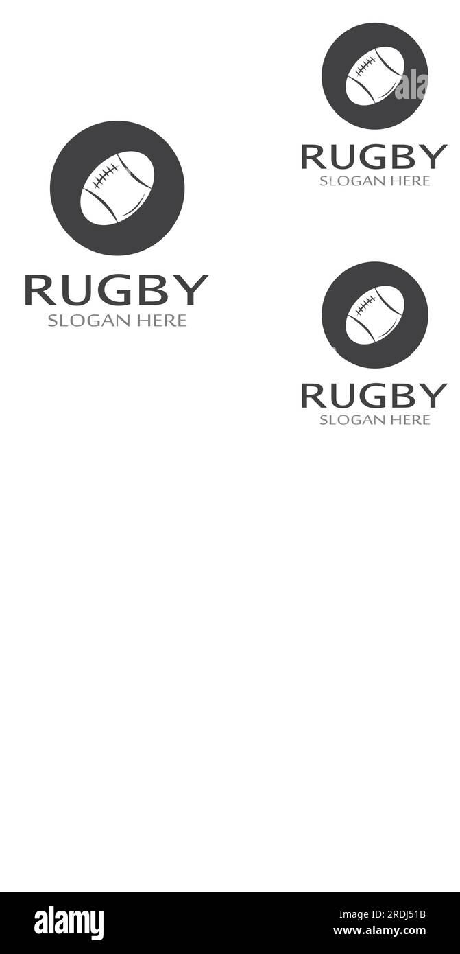 Rugby ball logo. Using vector illustration design concept.Can be used ...