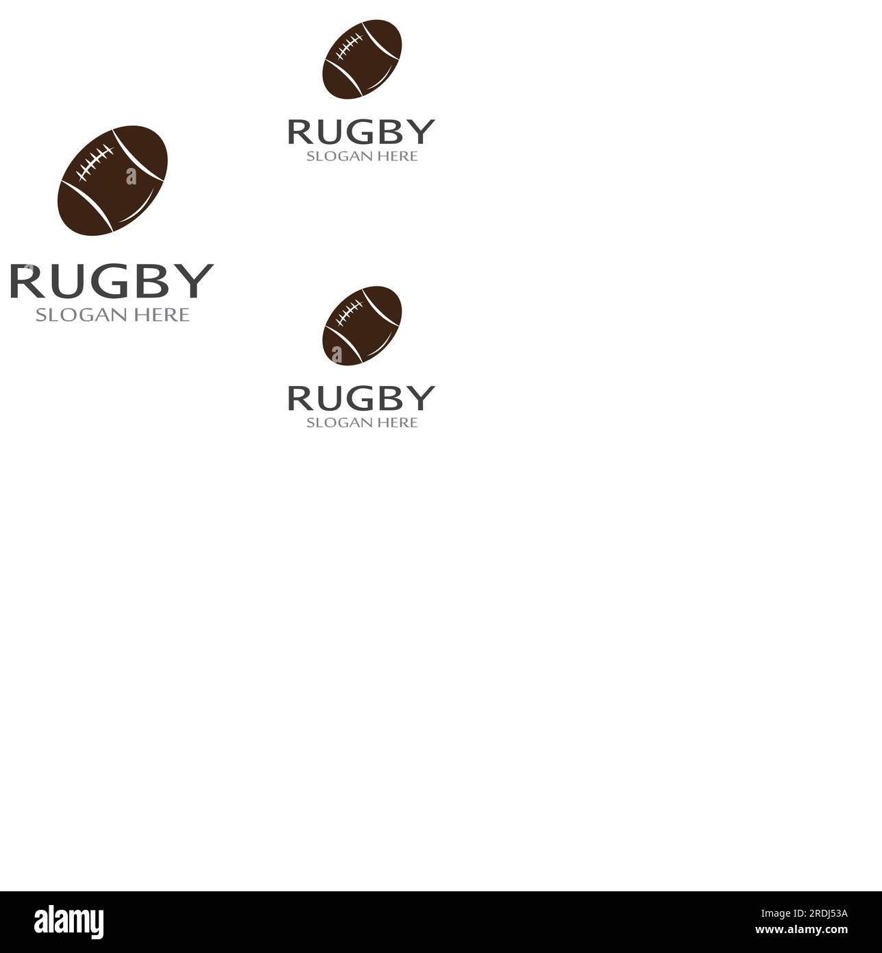 Rugby ball logo. Using vector illustration design concept.Can be used ...