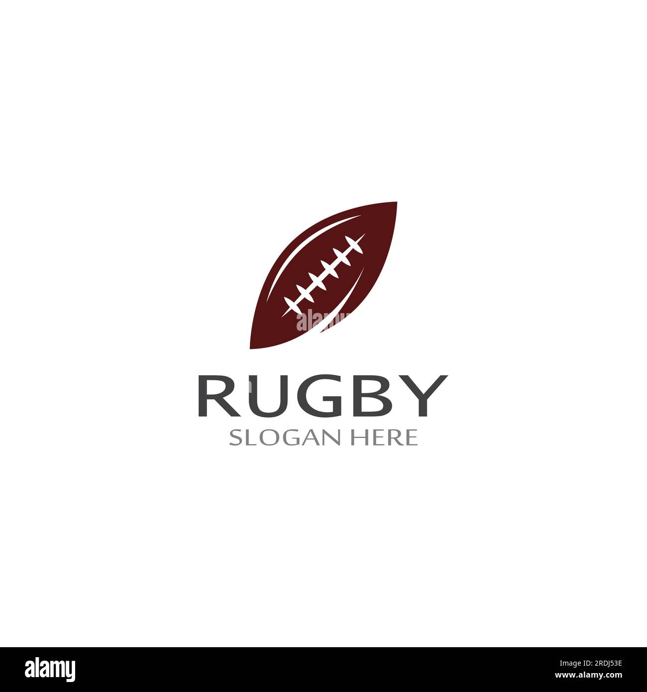 Rugby ball logo. Using vector illustration design concept.Can be used ...
