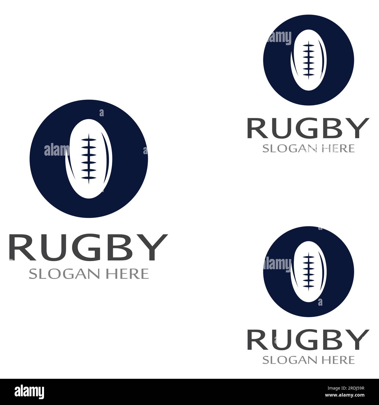 Rugby ball logo. Using vector illustration design concept.Can be used ...