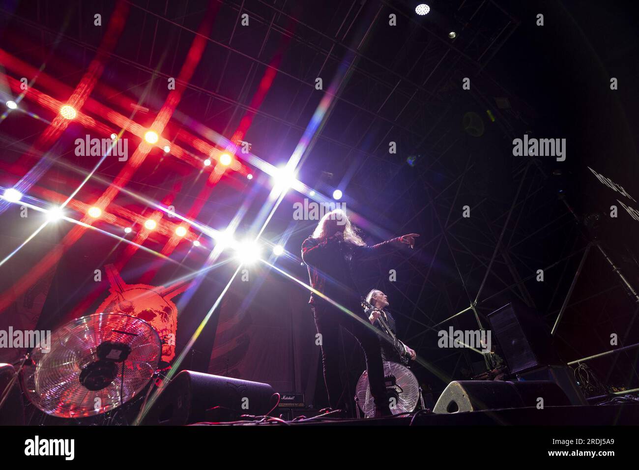 Rome, Italy. 21st July, 2023. Rock in Roma - Ippodromo Capannelle, Carcass, Candlemass Novembre ...