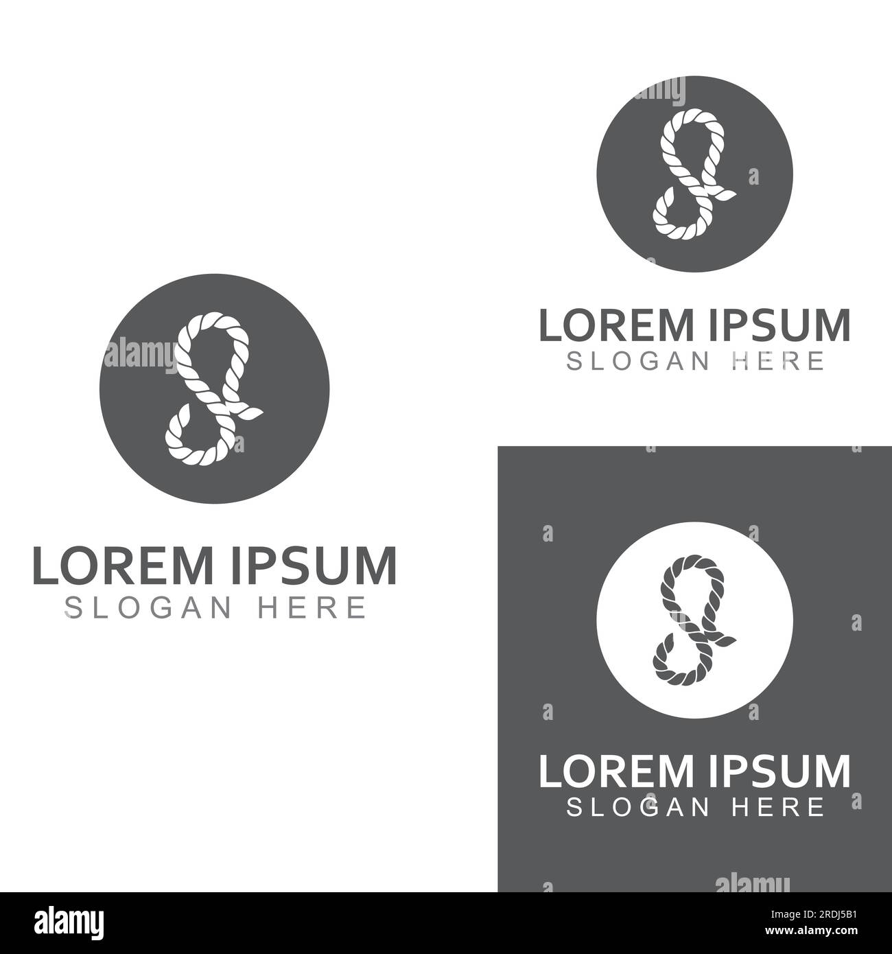 Rope logo using vector design Stock Vector Image & Art - Alamy