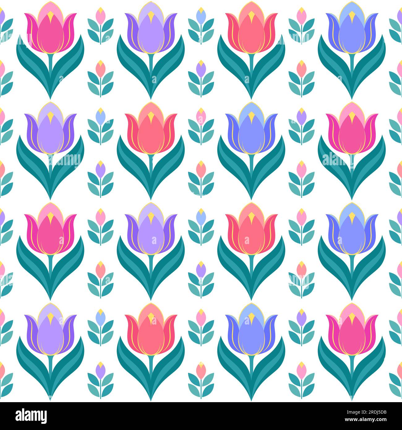 Geometric tulips Cut Out Stock Images & Pictures - Alamy