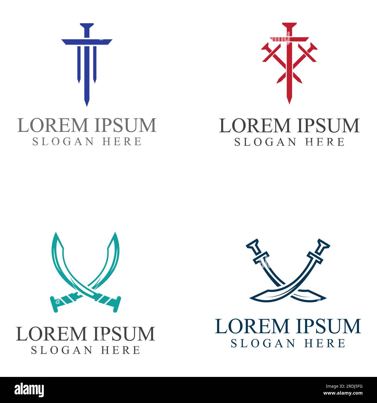 Sword, shield and king's sword logo. Logo vector design Stock Vector ...