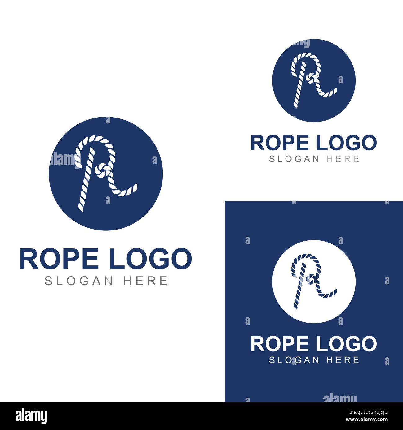 Rope logo using vector design Stock Vector Image & Art - Alamy