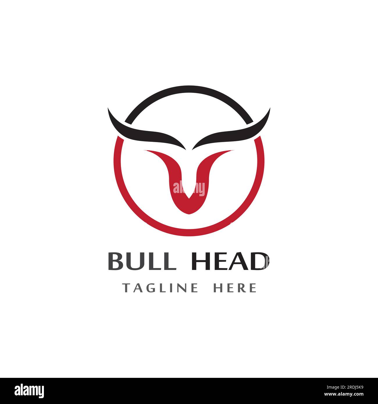 vintage retro bull head horns logo design Stock Vector Image & Art - Alamy