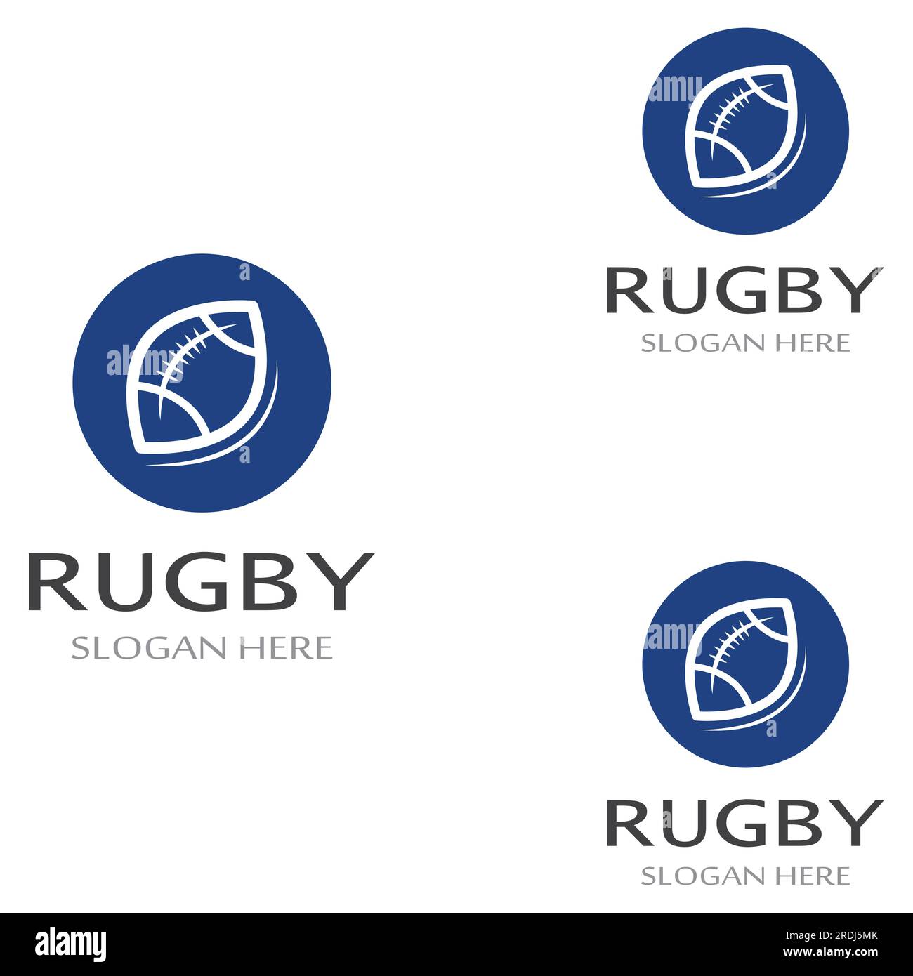 Rugby ball logo. Using vector illustration design concept.Can be used ...