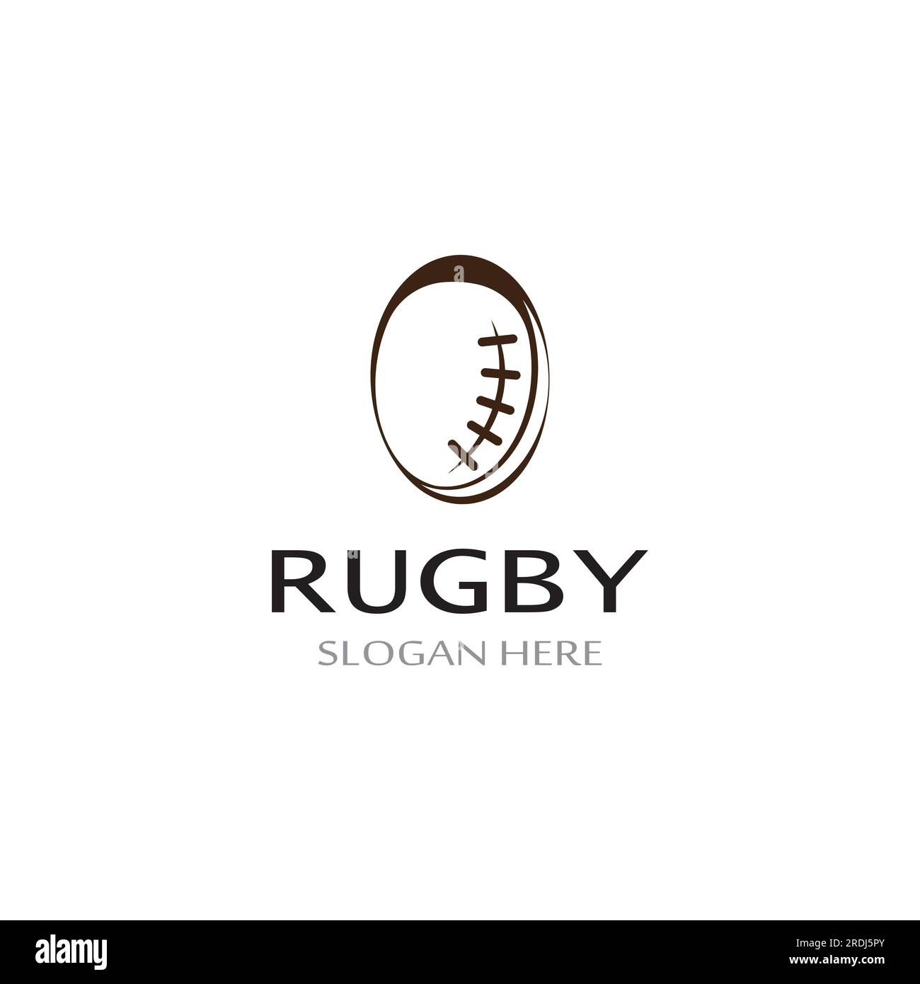 Rugby ball logo. Using vector illustration design concept.Can be used ...