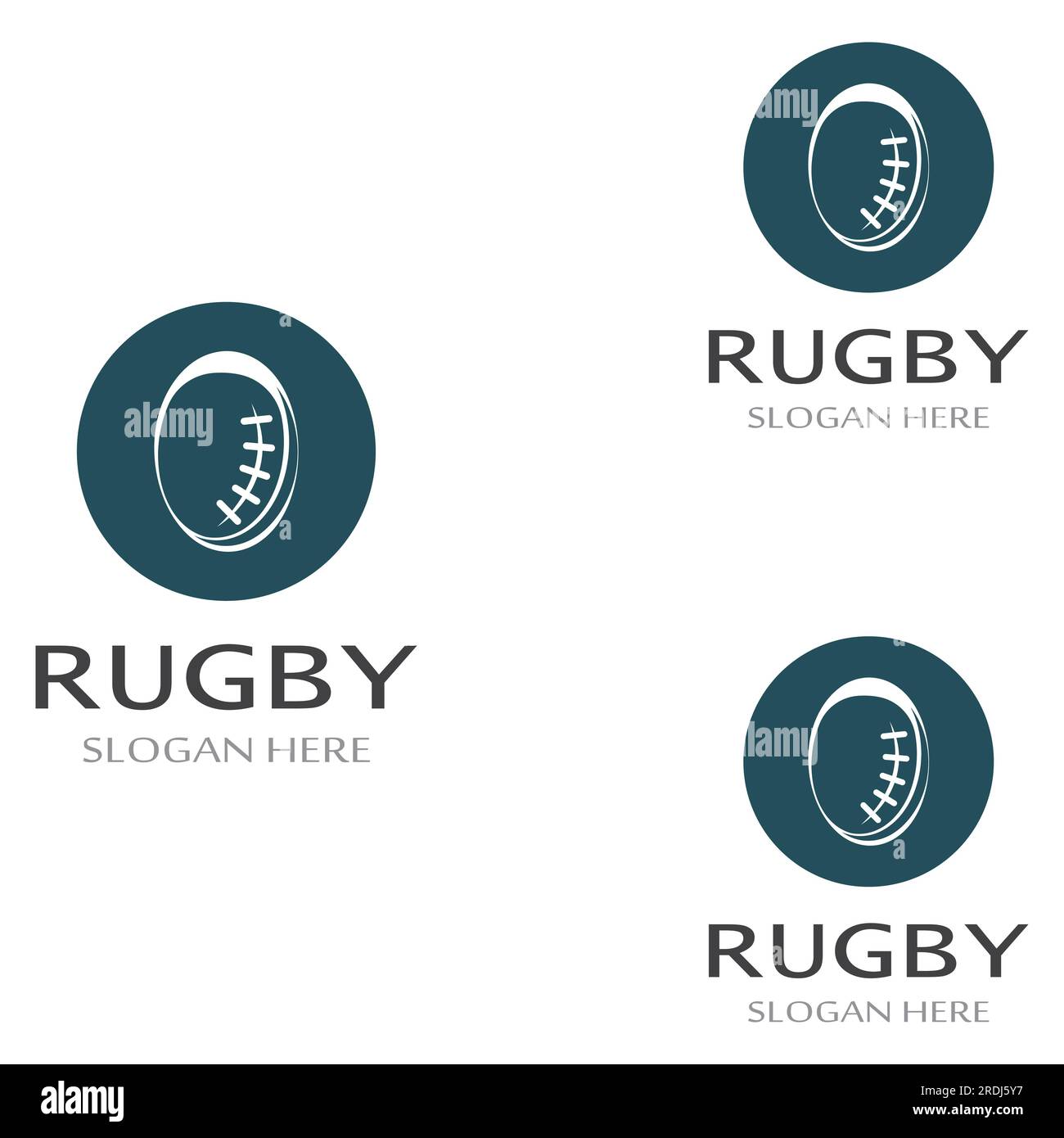 Rugby ball logo. Using vector illustration design concept.Can be used ...