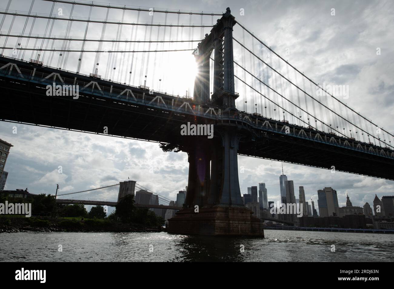 New York, view of Brooklyn Bridge from Dumbo Stock Photo - Alamy