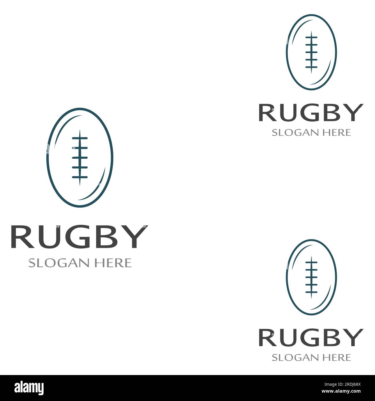 Rugby ball logo. Using vector illustration design concept.Can be used ...