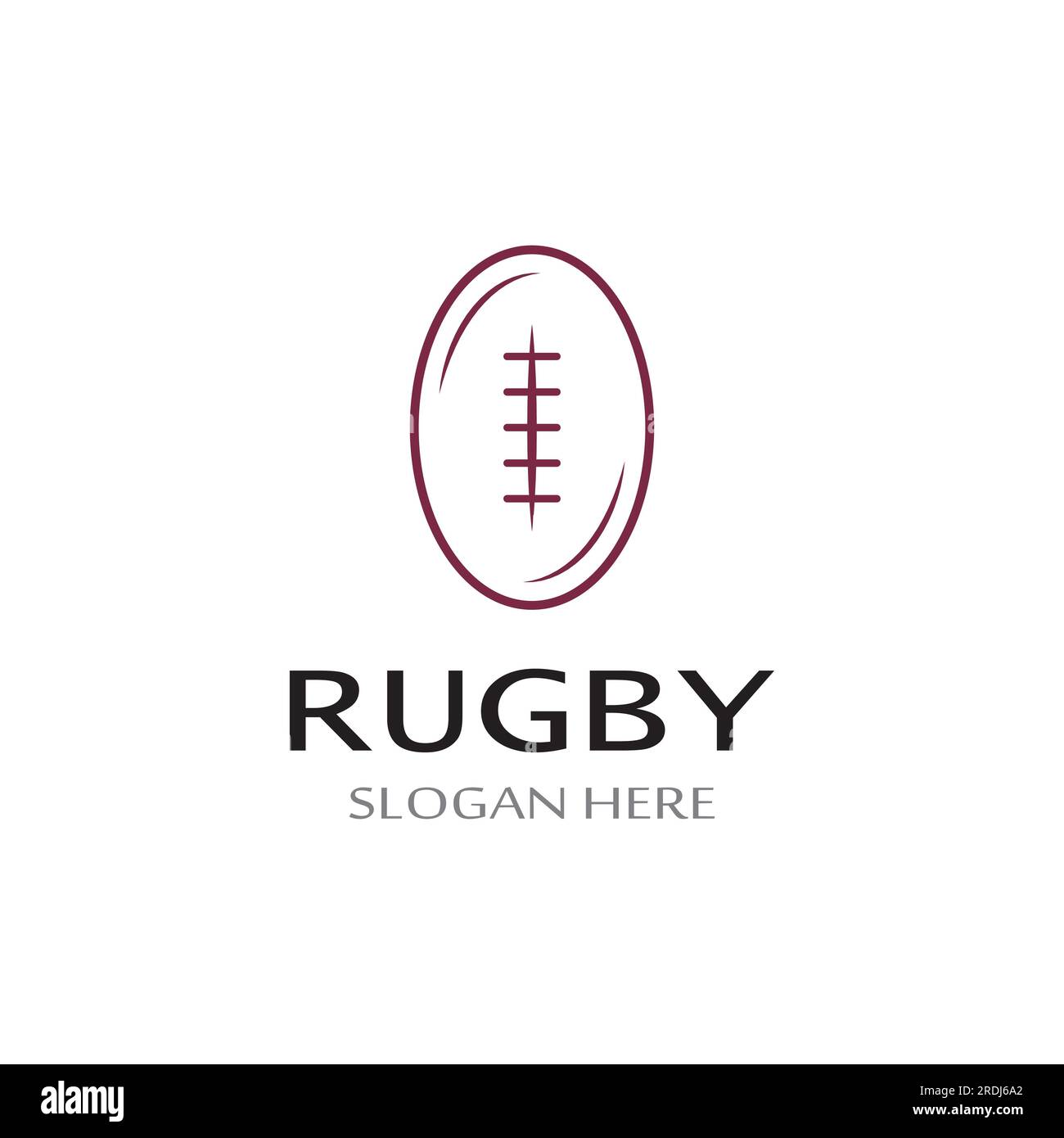 Rugby ball logo. Using vector illustration design concept.Can be used ...