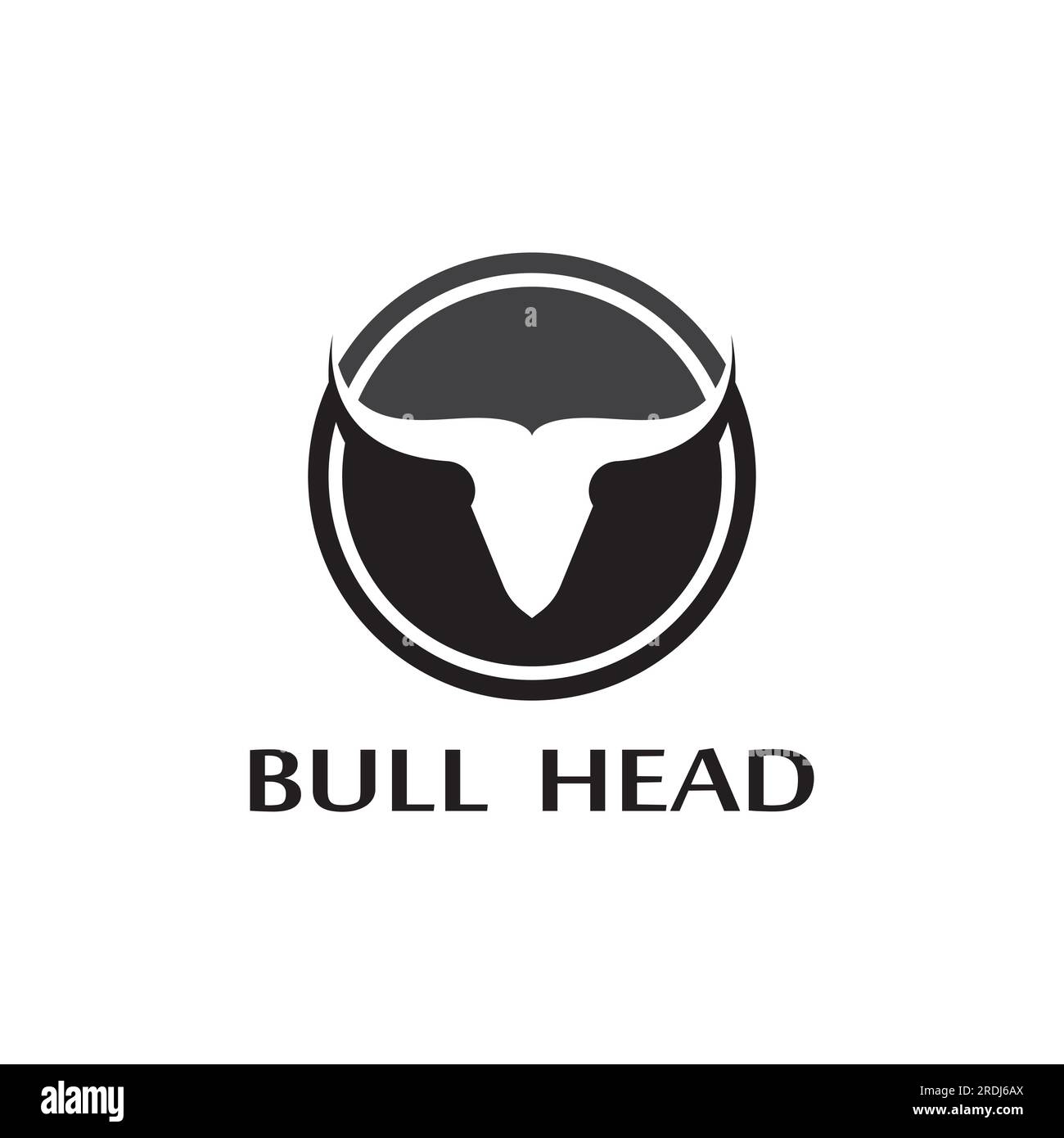 vintage retro bull head horns logo design Stock Vector Image & Art - Alamy