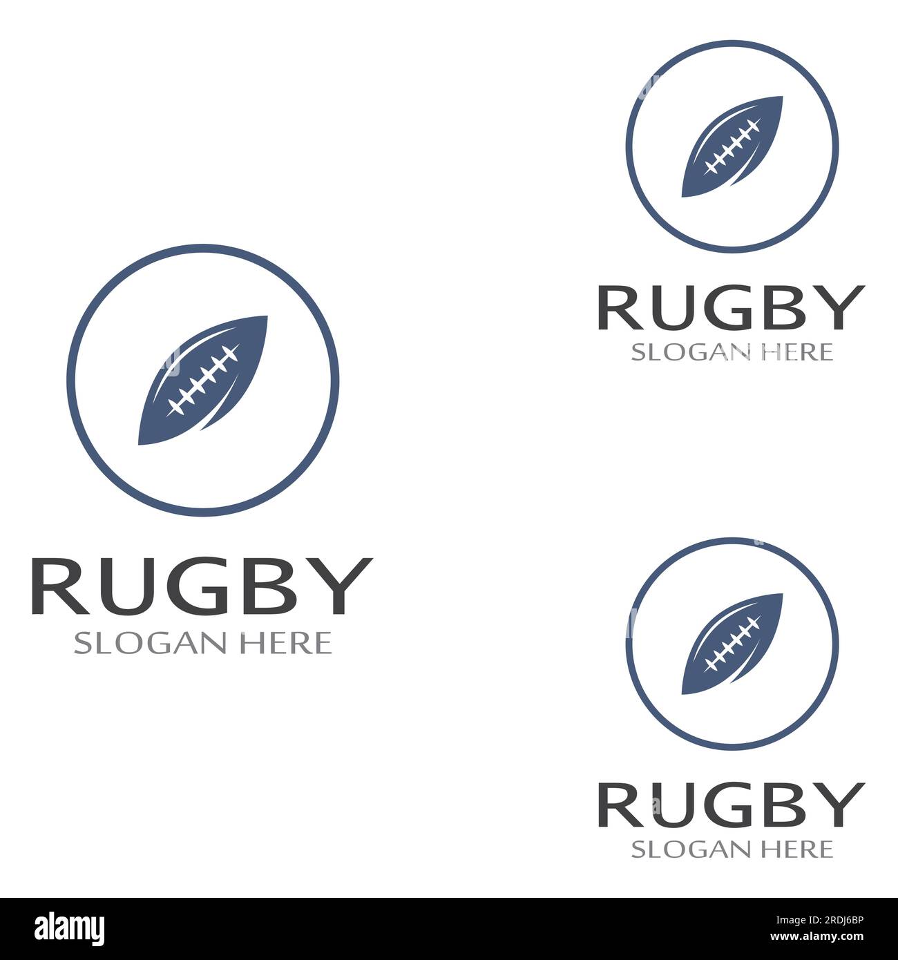 Rugby ball logo. Using vector illustration design concept.Can be used ...