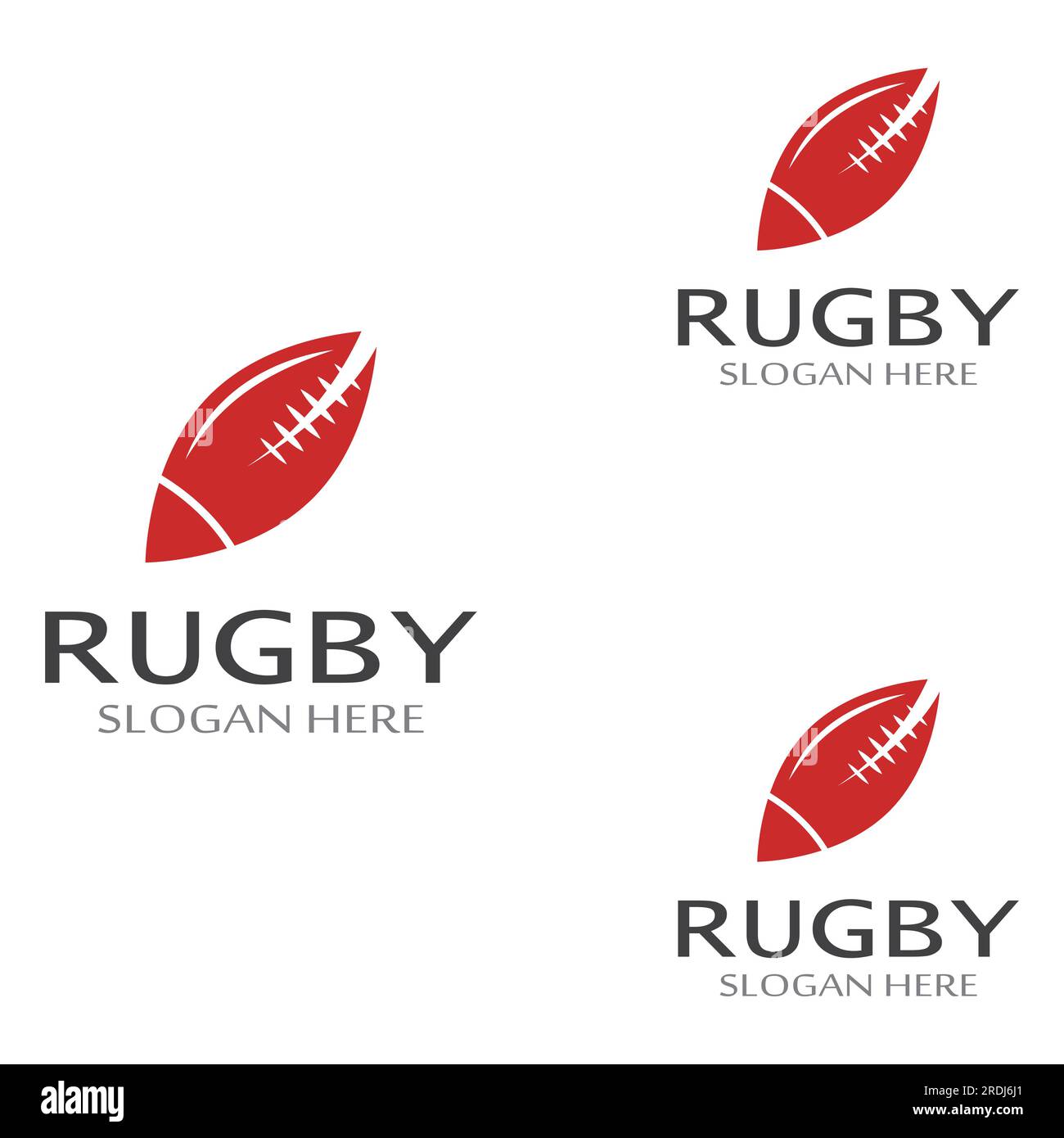 Rugby ball logo. Using vector illustration design concept.Can be used ...