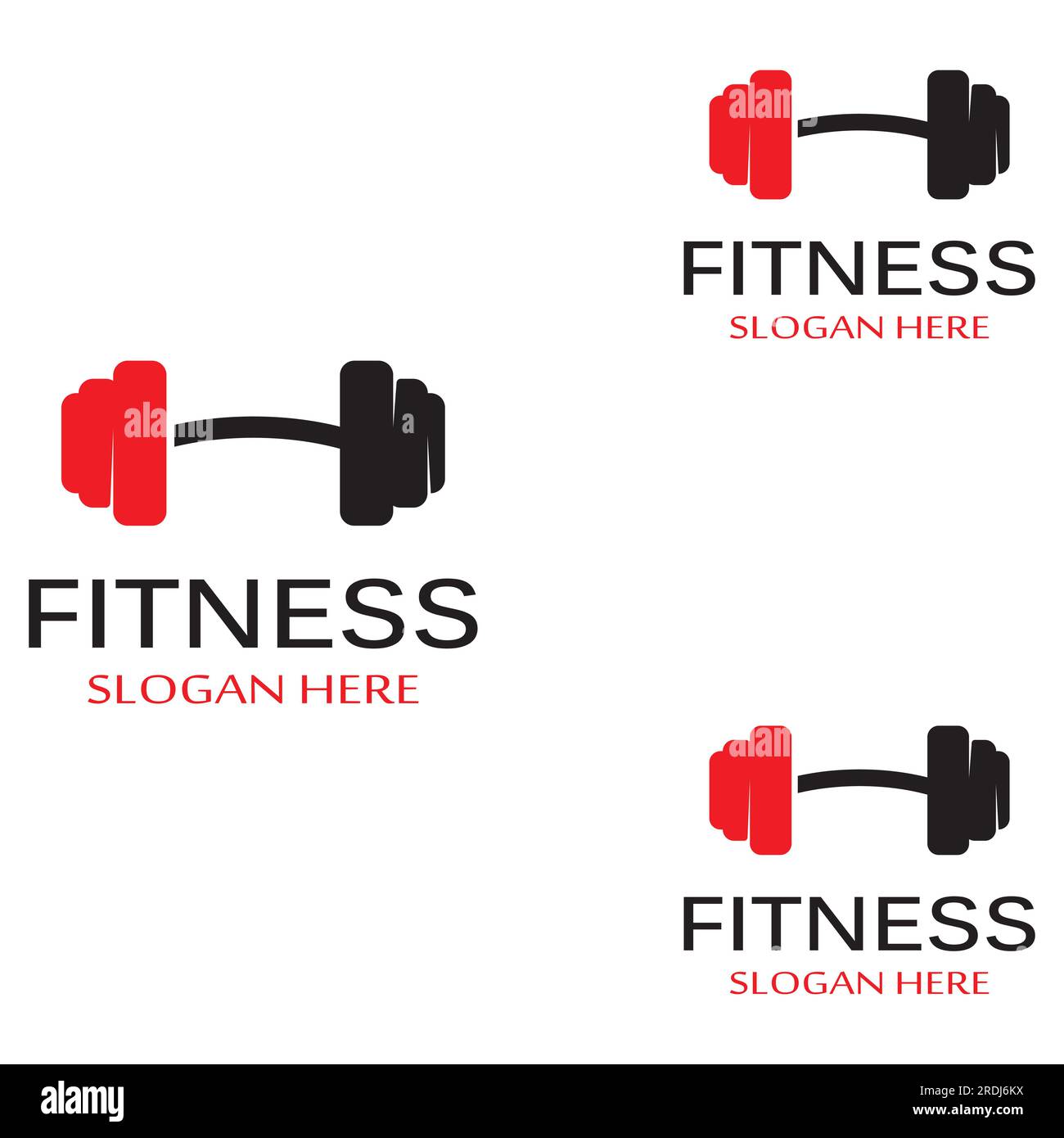gym fitness silhouette logo and barbell.Design for fitness gym and ...