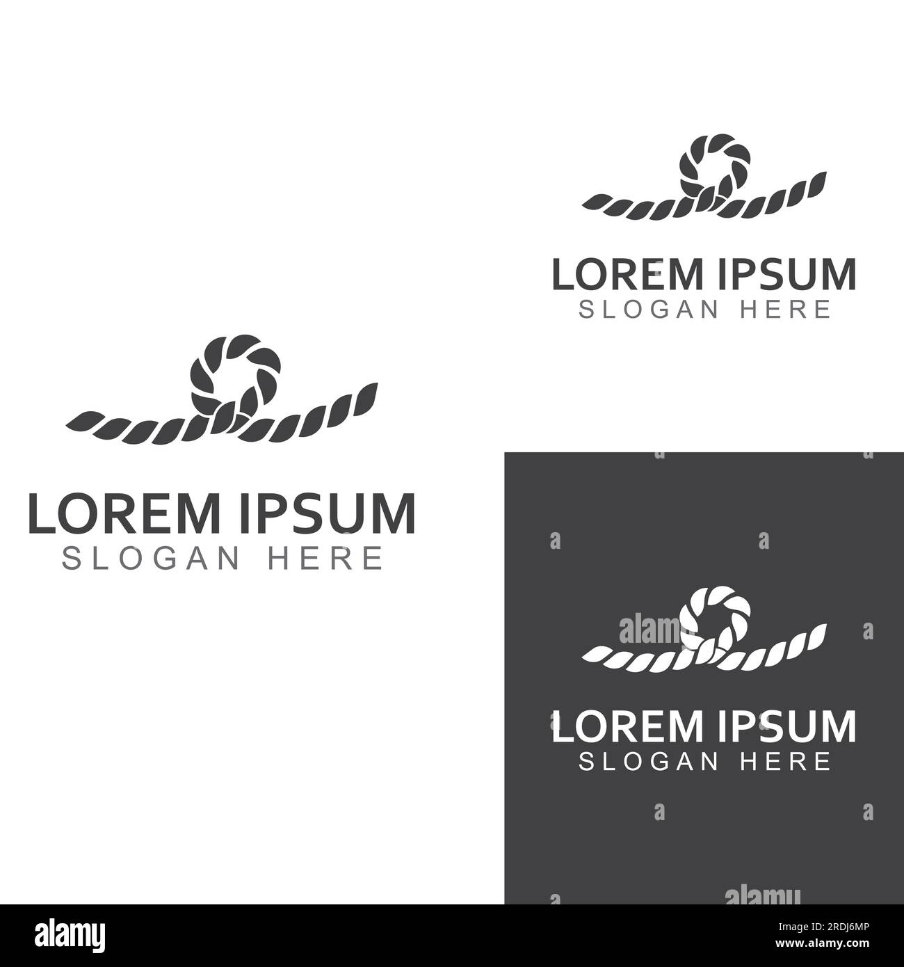 Rope logo using vector design Stock Vector Image & Art - Alamy