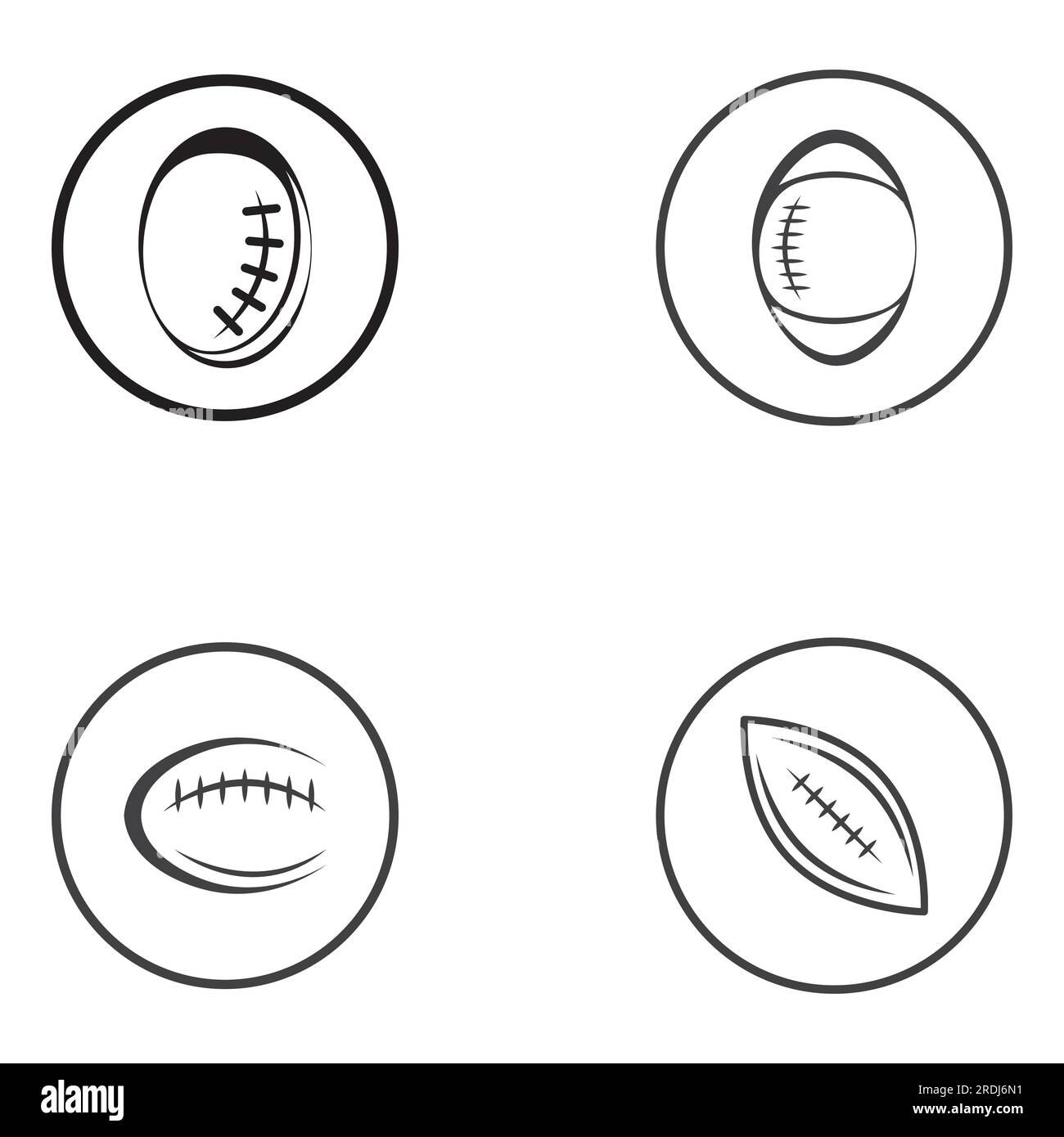 Rugby ball logo. Using vector illustration design concept.Can be used ...