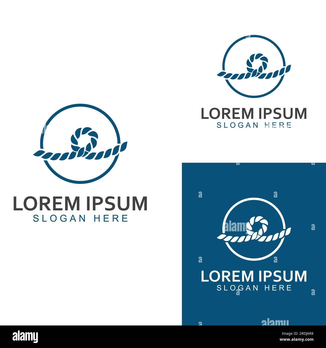 Rope logo using vector design Stock Vector Image & Art - Alamy