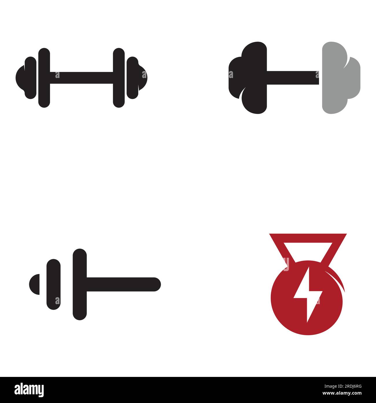 gym fitness silhouette logo and barbell.Design for fitness gym and ...