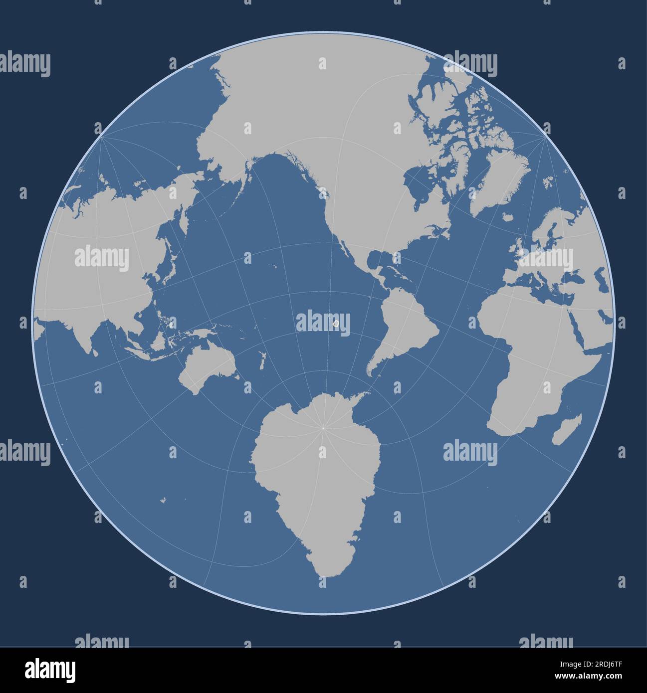 Shape Of The Easter Tectonic Plate On The World Contour Map Map In The Lagrange Oblique
