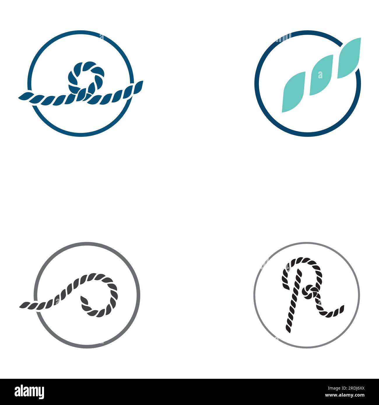 Rope logo using vector design Stock Vector Image & Art - Alamy
