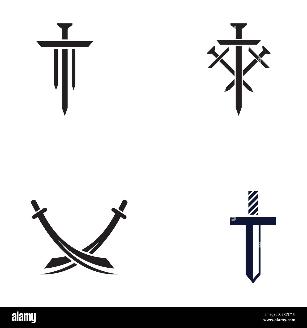 Sword, shield and king's sword logo. Logo vector design Stock Vector ...