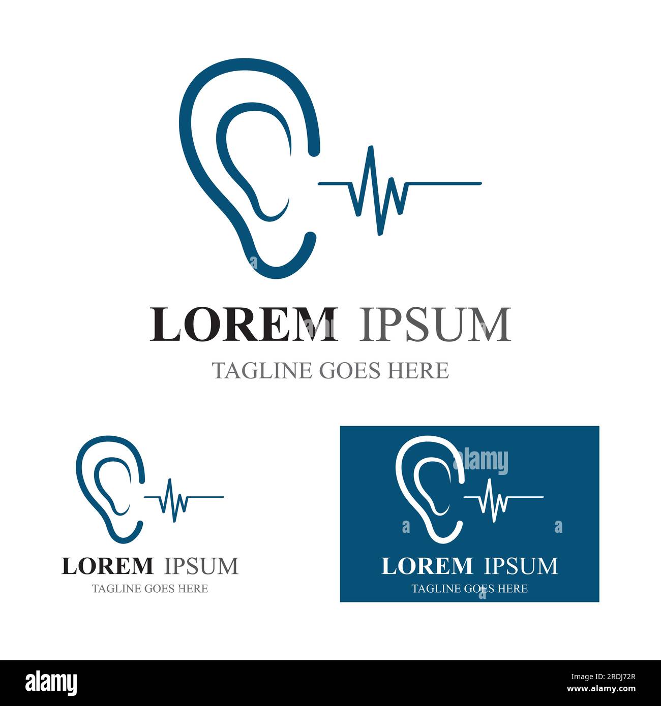 ear logo design Stock Vector Image & Art - Alamy