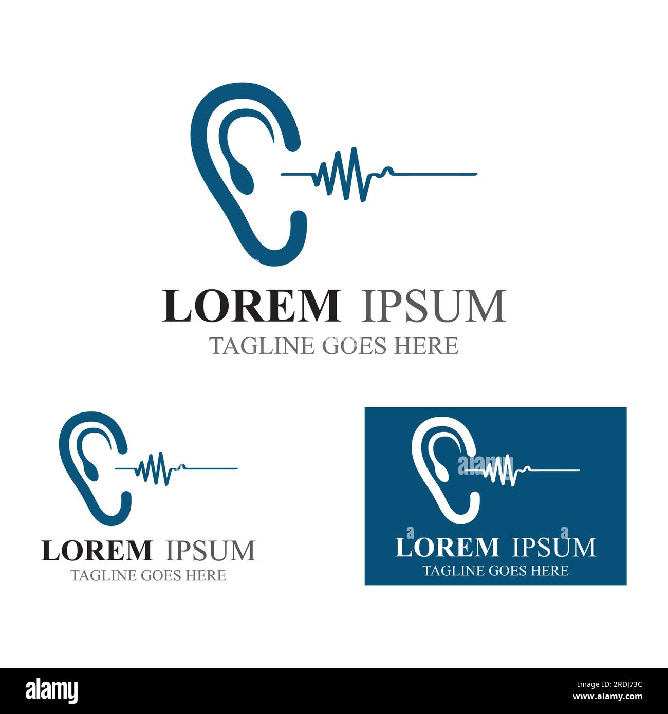 ear logo design Stock Vector Image & Art - Alamy