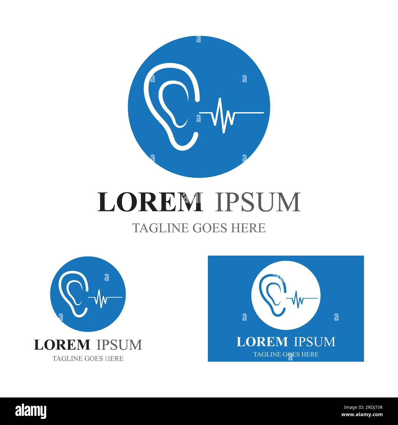ear logo design Stock Vector Image & Art - Alamy