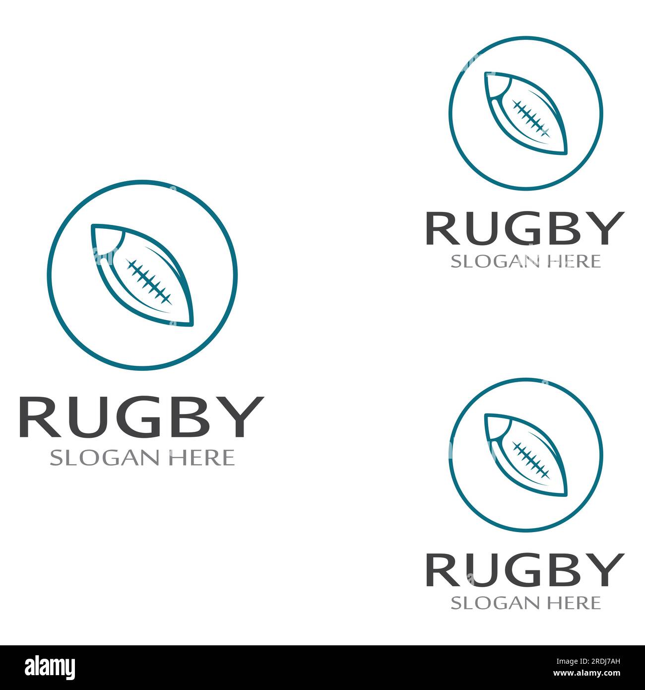 Rugby ball logo. Using vector illustration design concept.Can be used ...