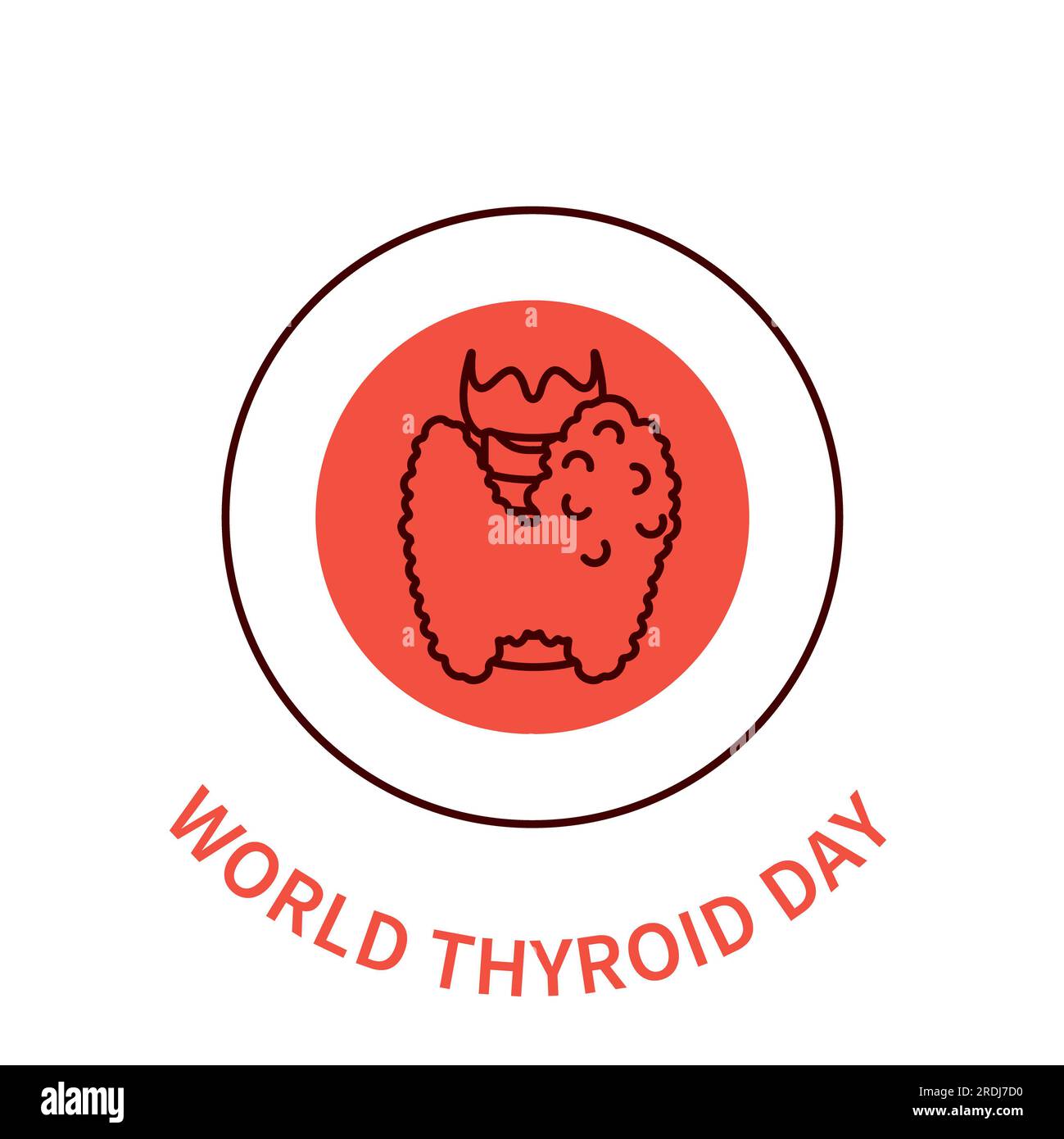 World thyroid day, illustration Stock Photo - Alamy