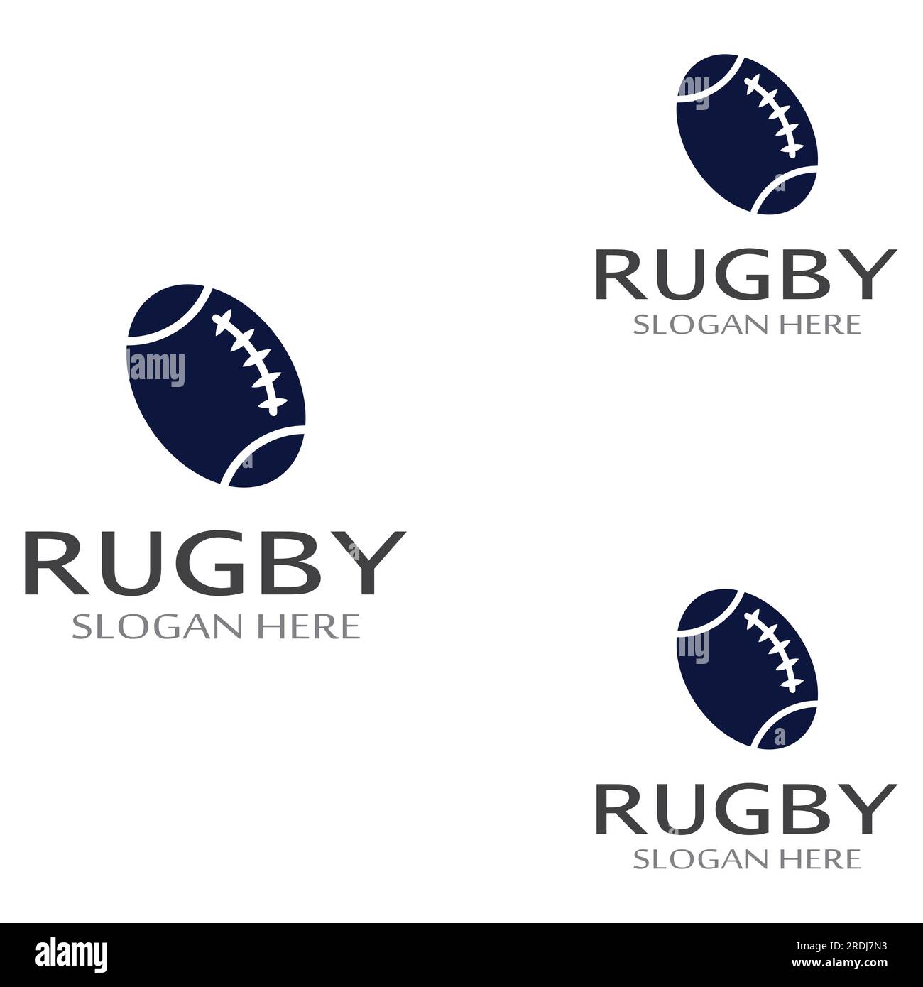 Rugby ball logo. Using vector illustration design concept.Can be used ...