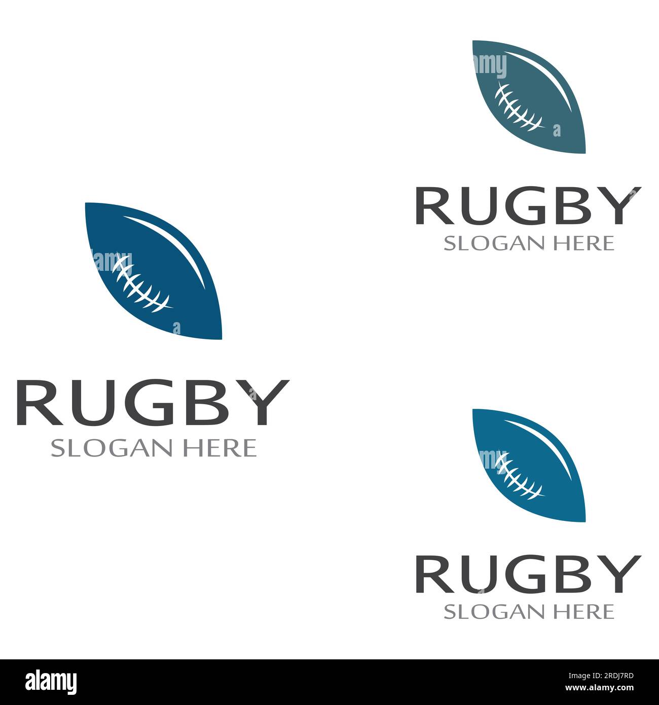 Rugby ball logo. Using vector illustration design concept.Can be used ...