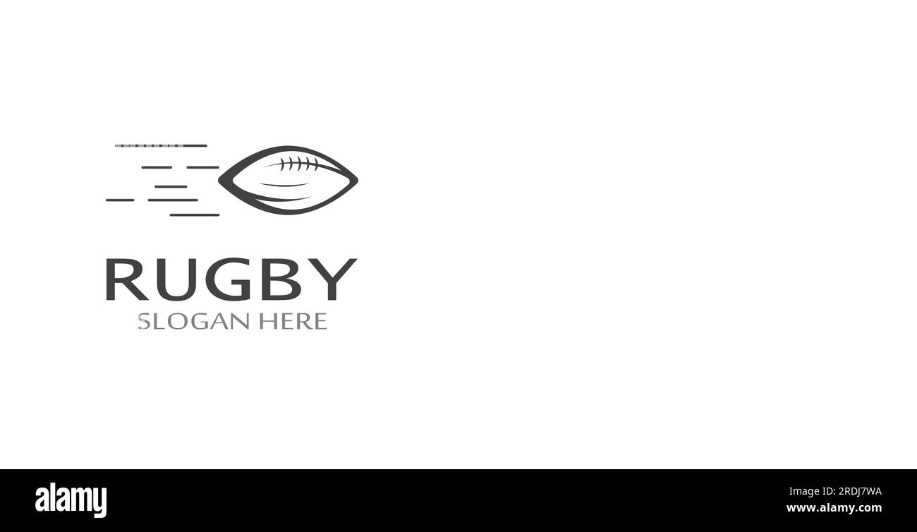 Rugby ball logo. Using vector illustration design concept.Can be used ...