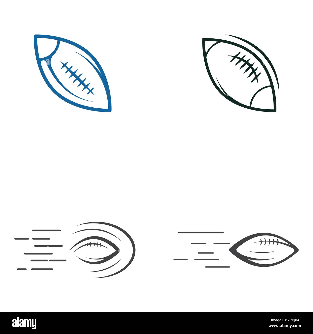 Rugby ball logo. Using vector illustration design concept.Can be used ...
