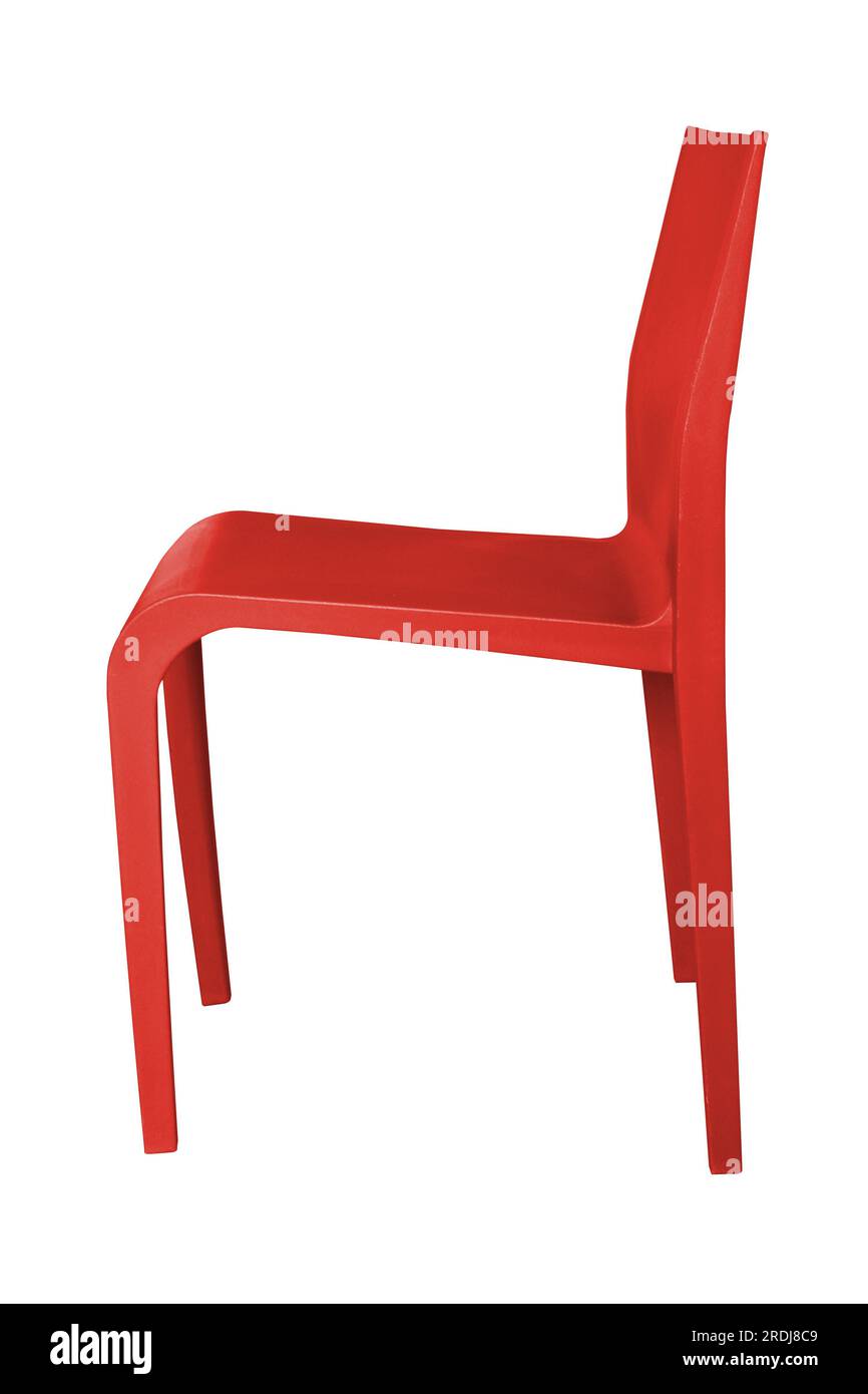 Red chair isolated on white background with clipping path Stock Photo ...