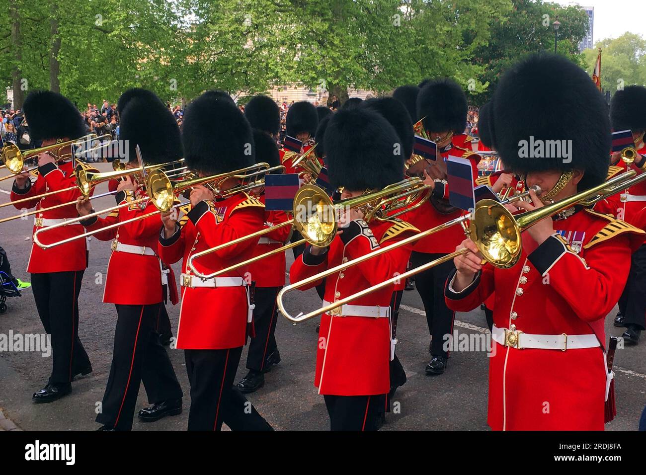 The Coldstream guards on parade. London, England, UK Stock Photo - Alamy