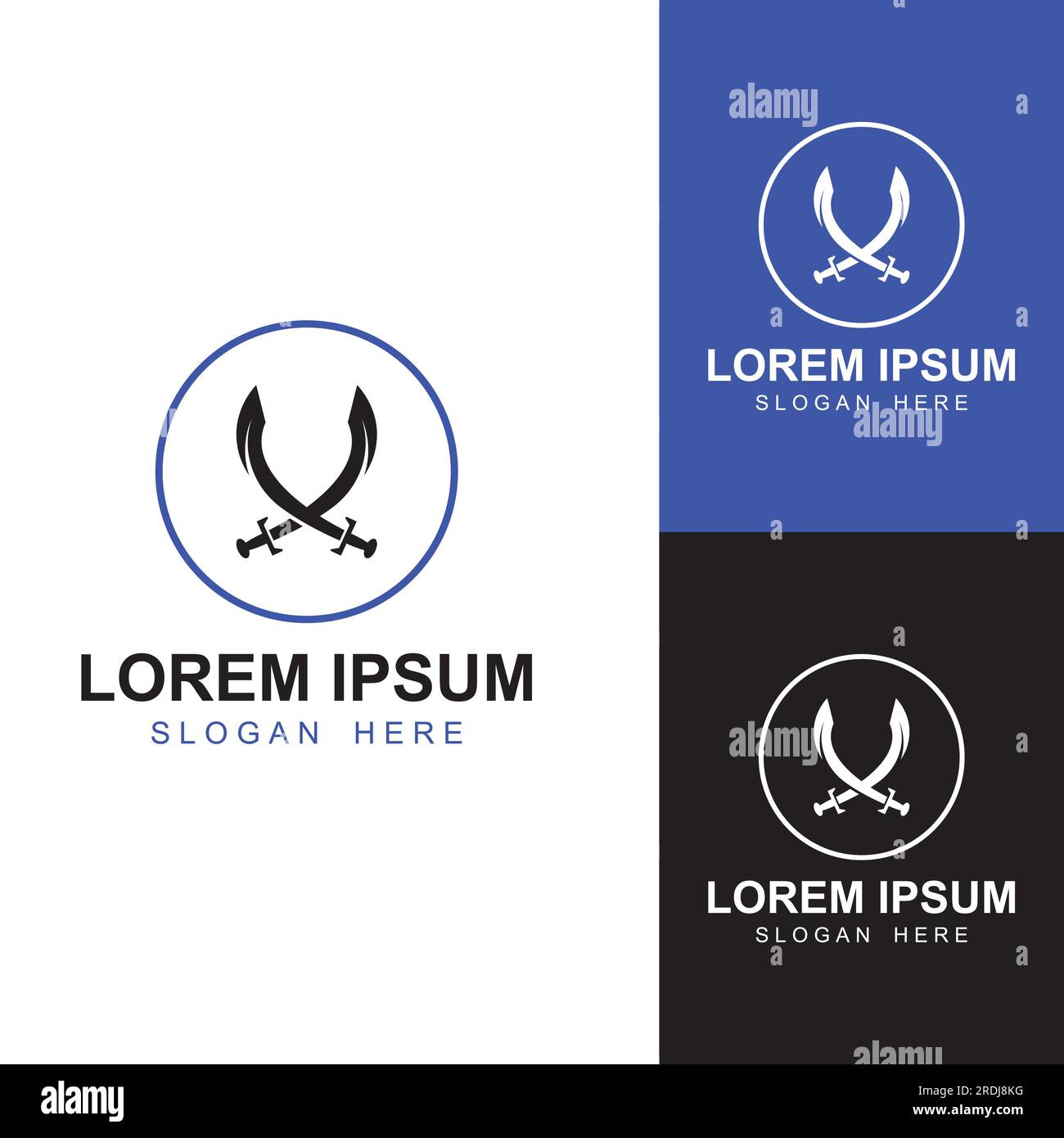 Sword, shield and king's sword logo. Logo vector design Stock Vector ...