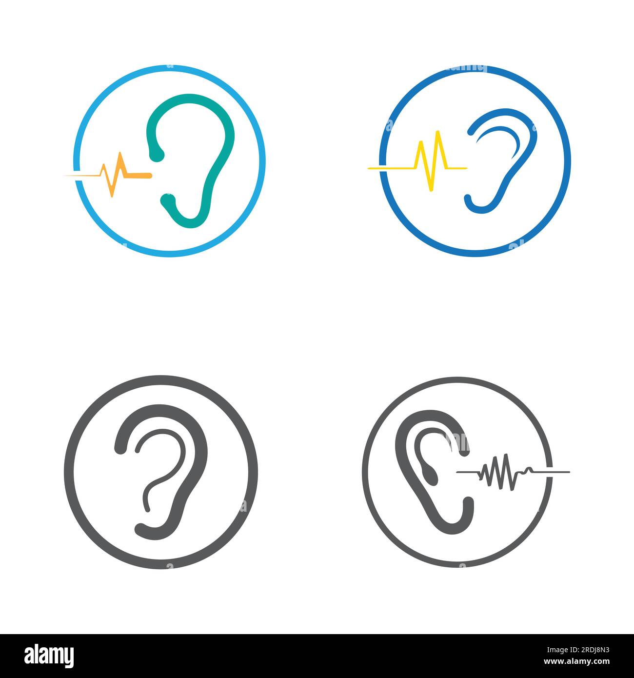 ear logo design Stock Vector Image & Art - Alamy