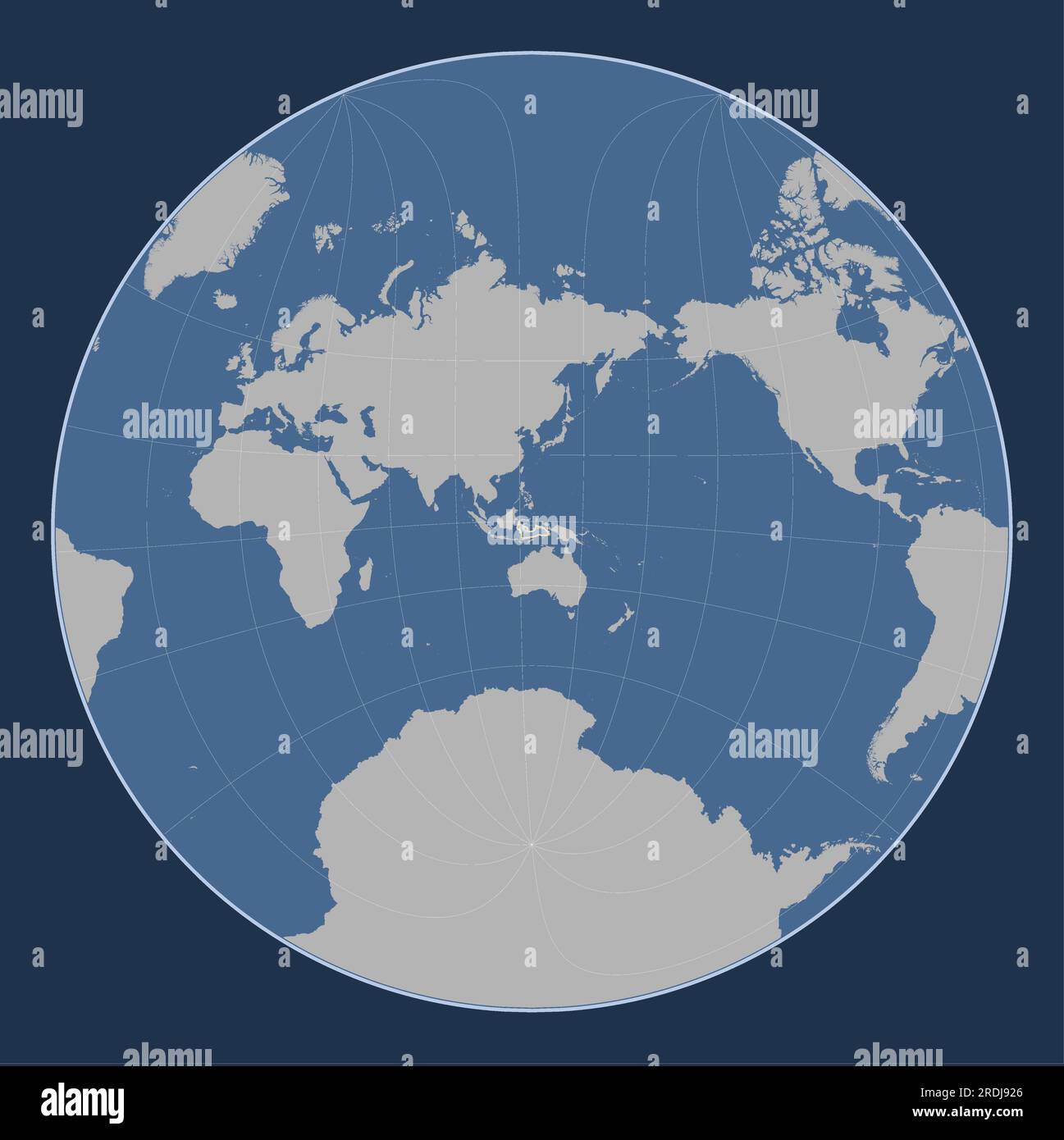 Shape of the Banda Sea tectonic plate on the world contour map map in ...